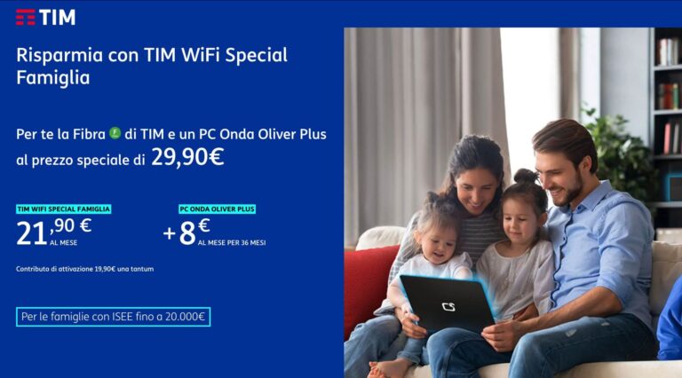 TIM WiFi Special Famiglia, internet da € 21,90 - TIM Magazine