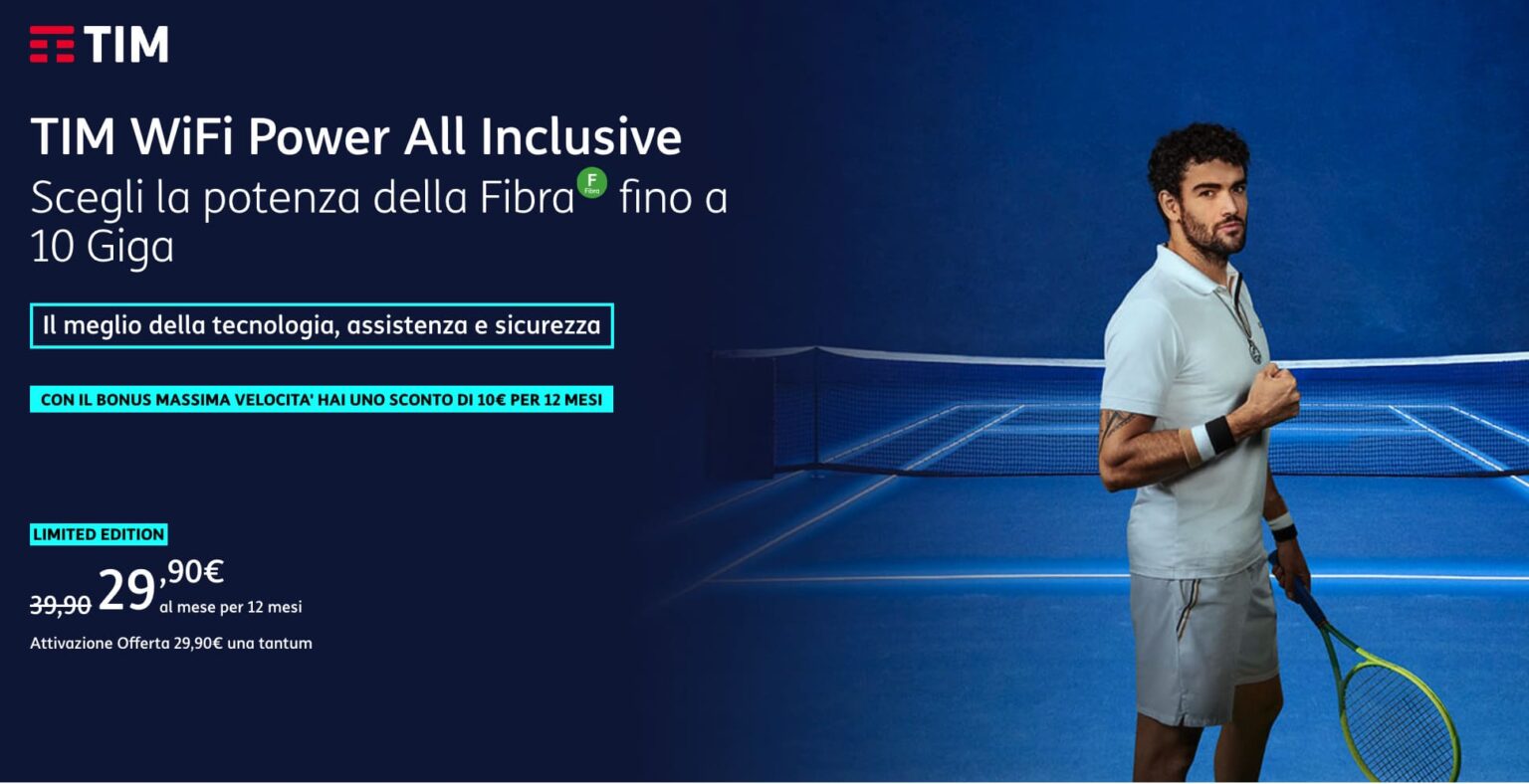 TIM WiFi Power All Inclusive in offerta a € 29,90 - TIM Magazine