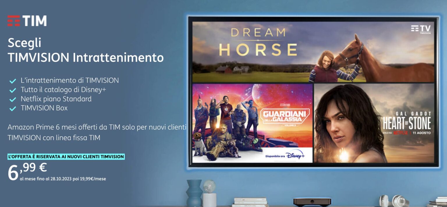Netflix e Disney+ con TIMVision a 6,99 € al mese - TIM Magazine