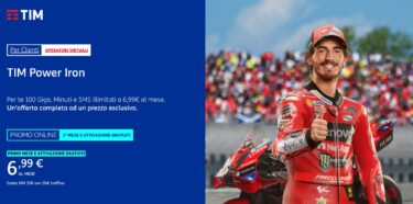 TIM Power Iron con 100GB a 6,99 € - TIM Magazine