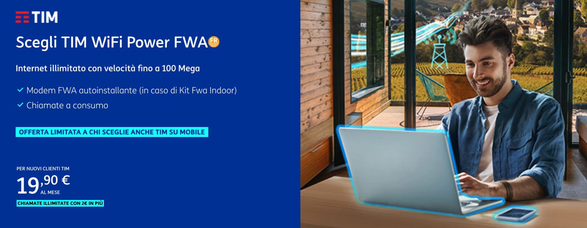 TIM WiFi Power FWA a 19,90 € - TIM Magazine