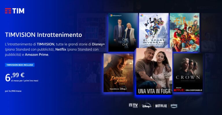 TIMVision Intrattenimento a 6,99 € - TIM Magazine