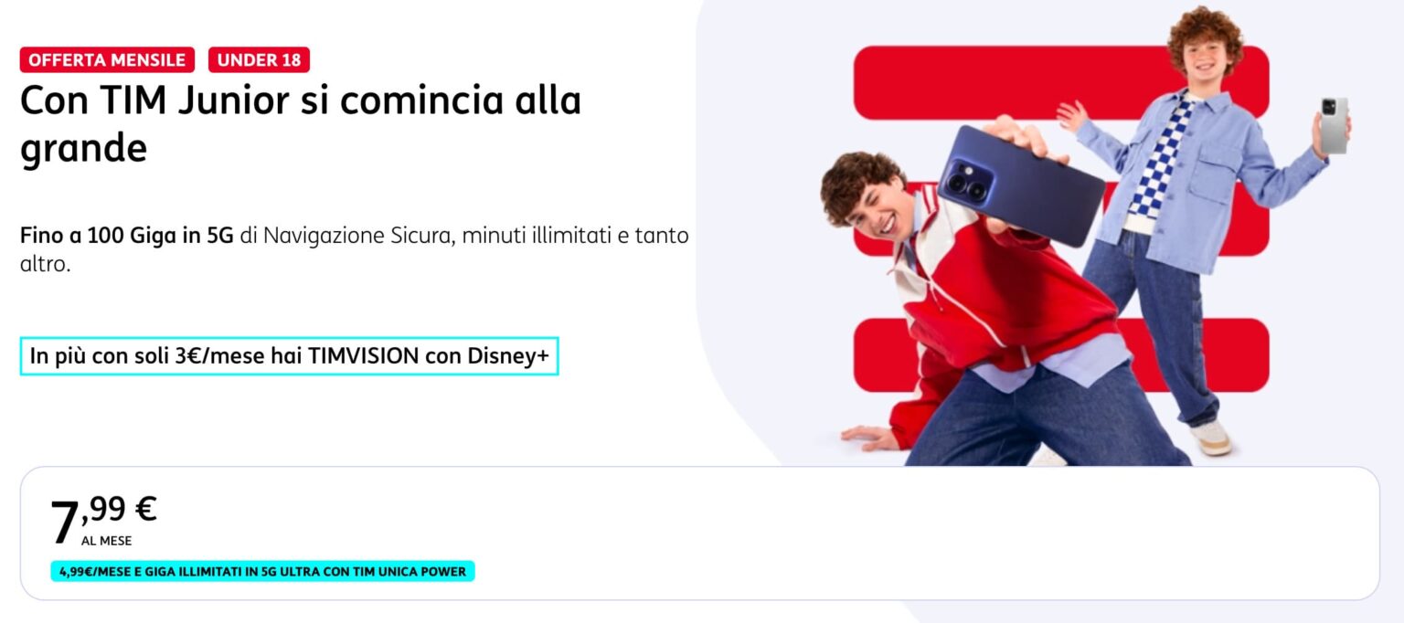 SIM per bambini e minorenni con TIM Junior - TIM Magazine
